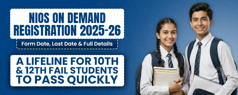 NIOS On Demand Registration 2026 (Stream 3 & 4) – ODES Exam Help